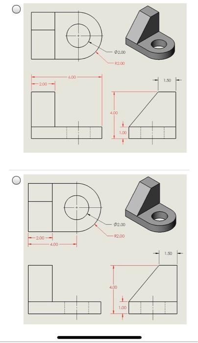 Solved Select the most appropriately dimensioned | Chegg.com