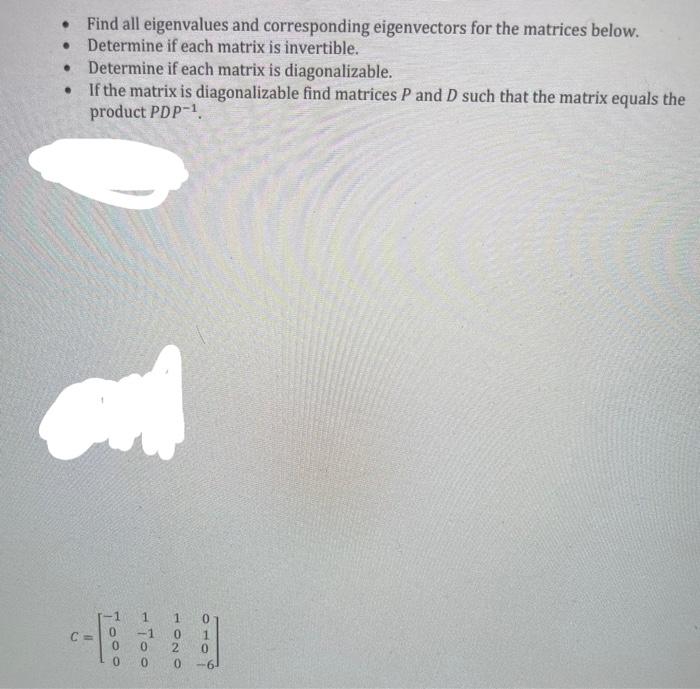 Solved - Find all eigenvalues and corresponding eigenvectors | Chegg.com