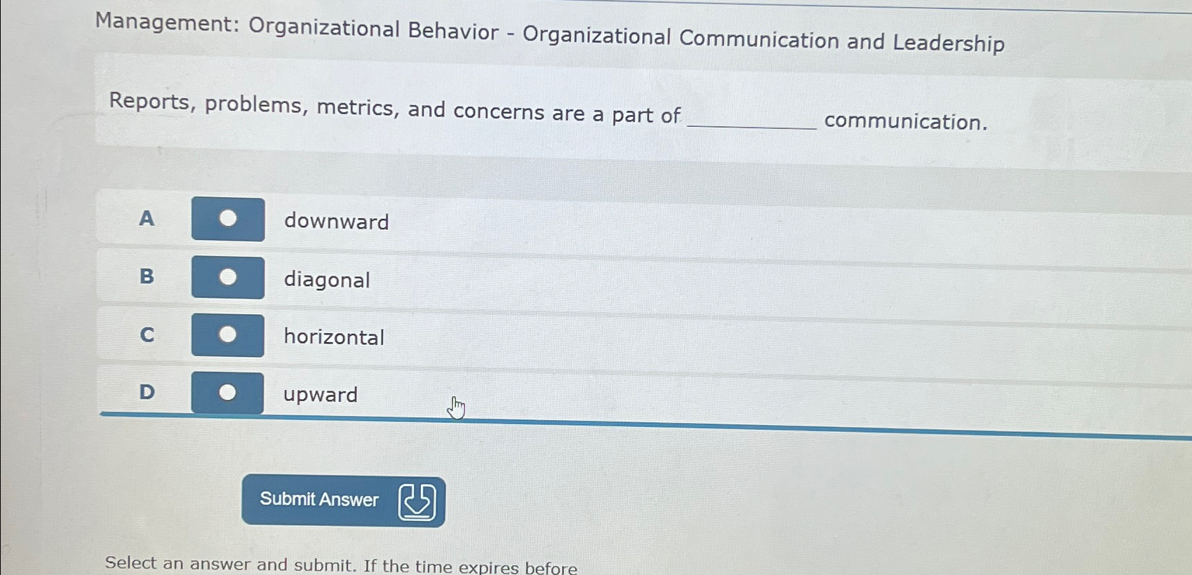 Solved Management: Organizational Behavior - ﻿Organizational | Chegg.com