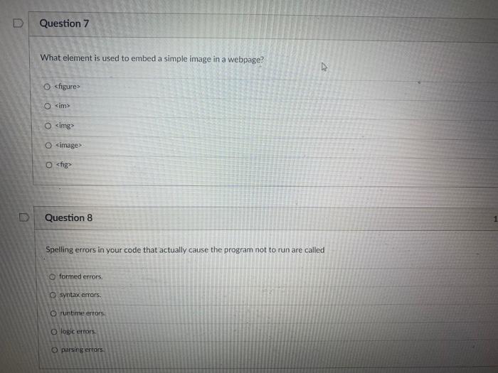 Solved Question 1 1 pts The best way, semantically, to embed | Chegg.com