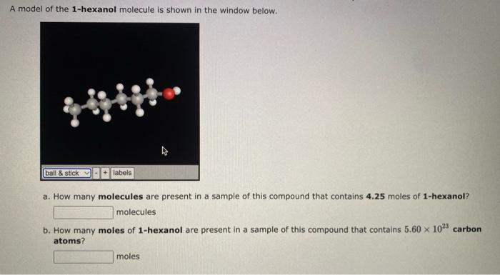Solved A model of the 2-ethyl-1-butanol molecule is shown in | Chegg.com