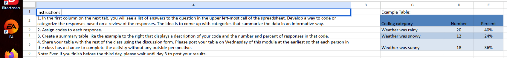 1 ﻿Instructions:In the first column on the next tab, | Chegg.com