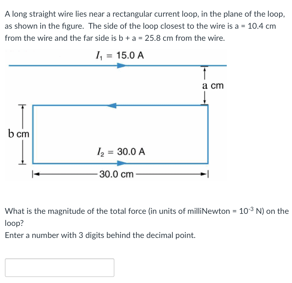 Solved A long straight wire lies near a rectangular current | Chegg.com