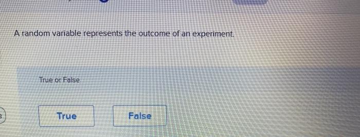 Solved A random variable represents the outcome of an | Chegg.com
