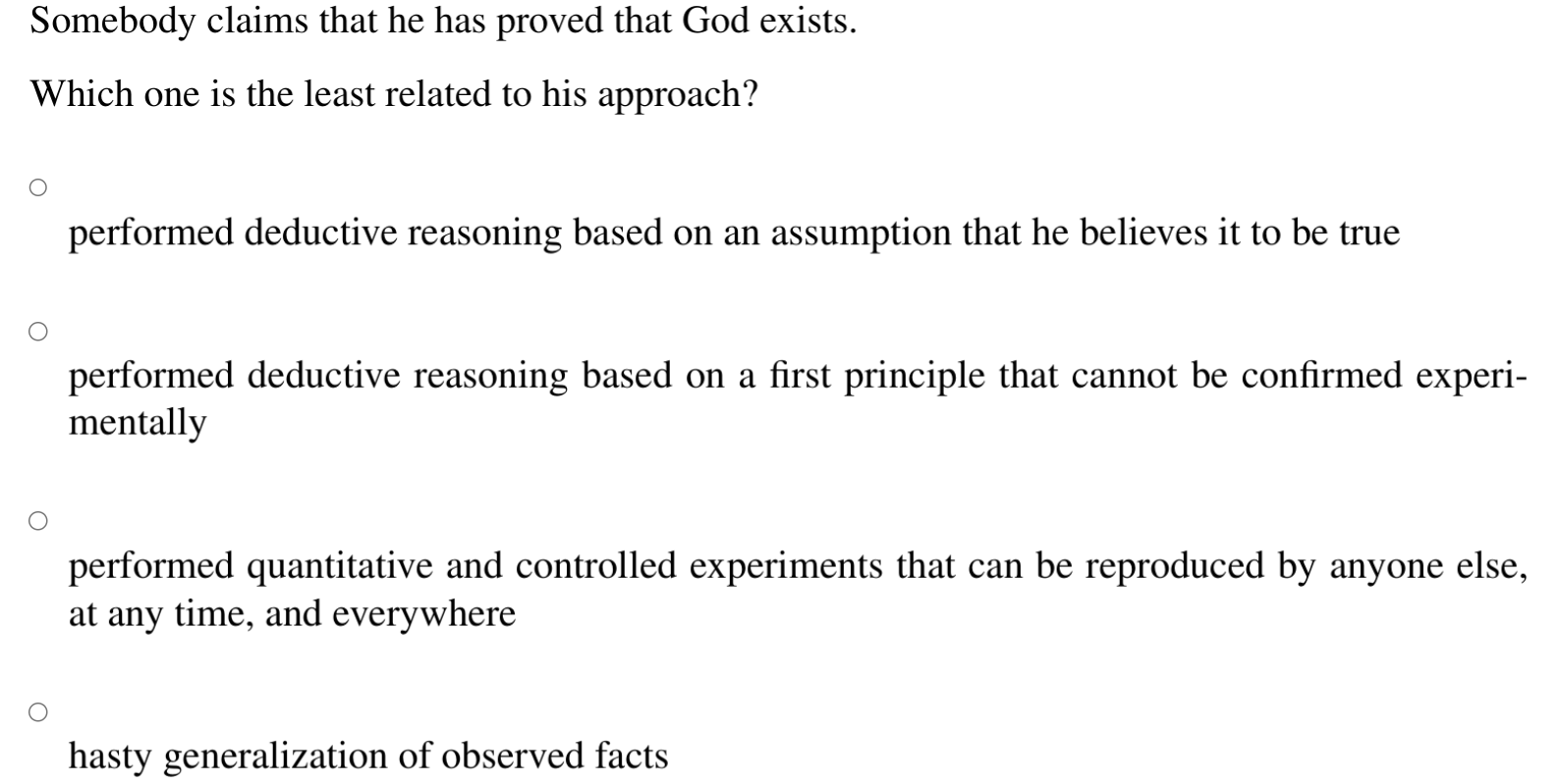 Solved performed quantitative and controlled experiments | Chegg.com