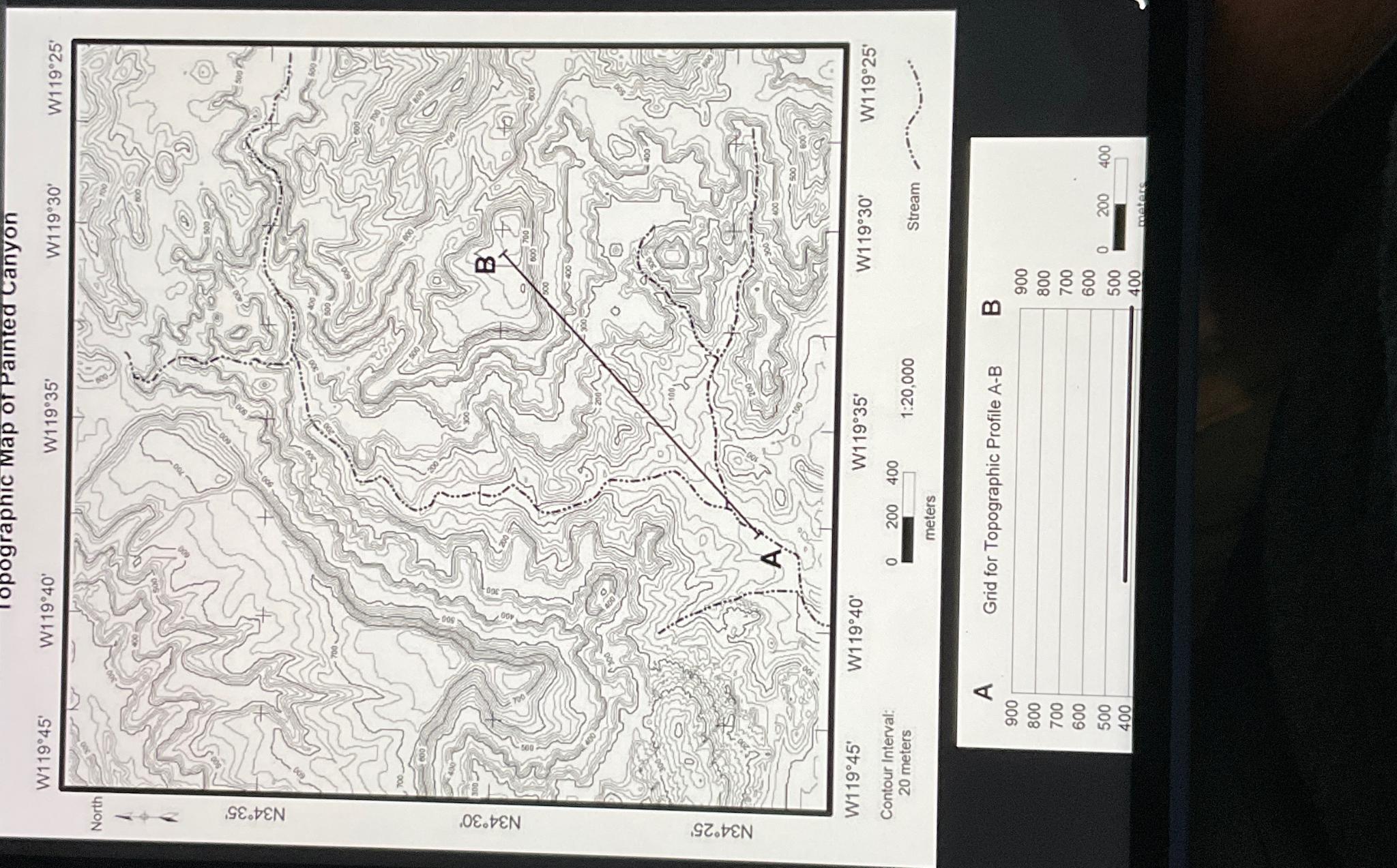 Solved Module 2c topographic profile | Chegg.com