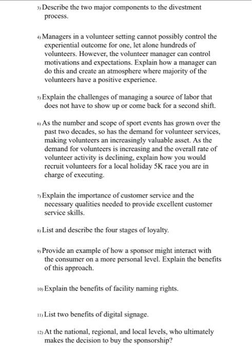 Solved 3) Describe the two major components to the | Chegg.com