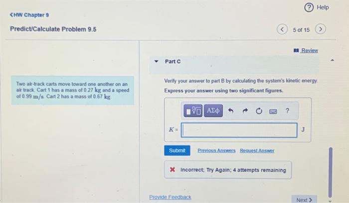 Solved Predict/Calculate Problem 9.5 5 of 15 Review Part C | Chegg.com