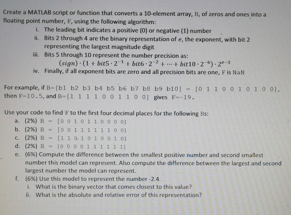 Solved Create A Matlab Script Or Function That Converts A 1000