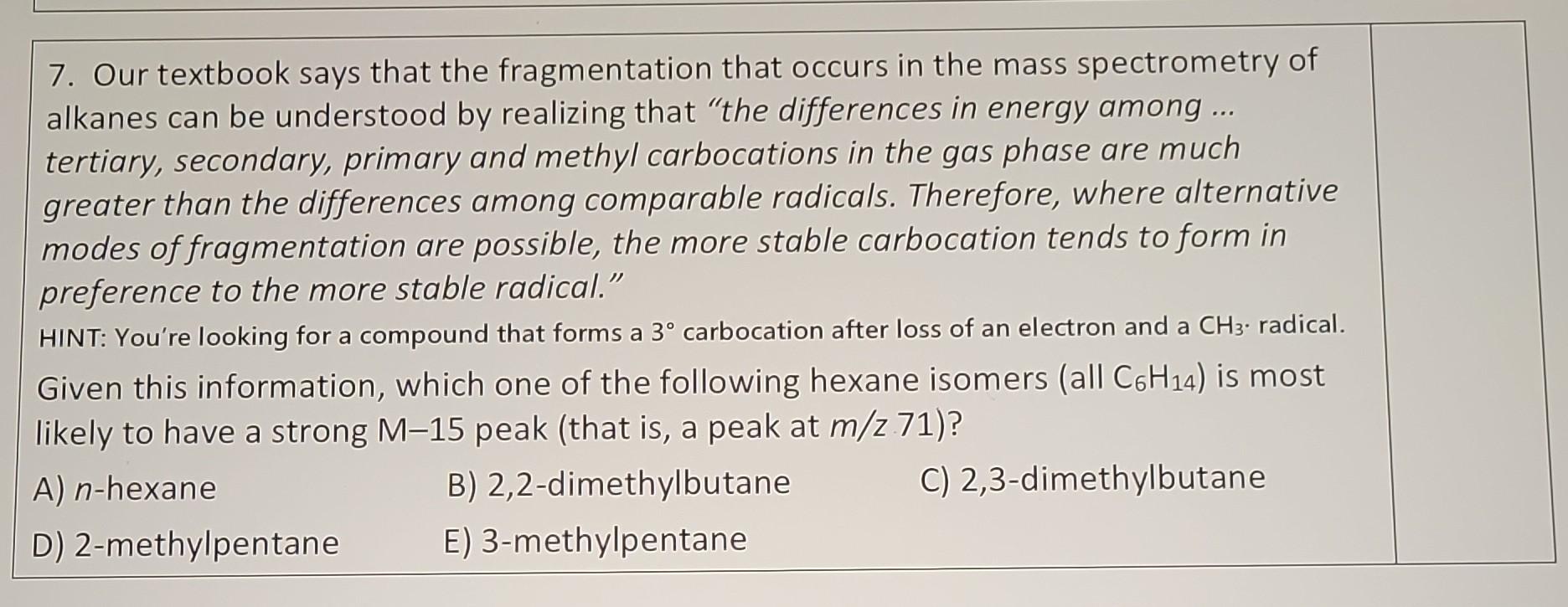 Solved 7. Our textbook says that the fragmentation that | Chegg.com