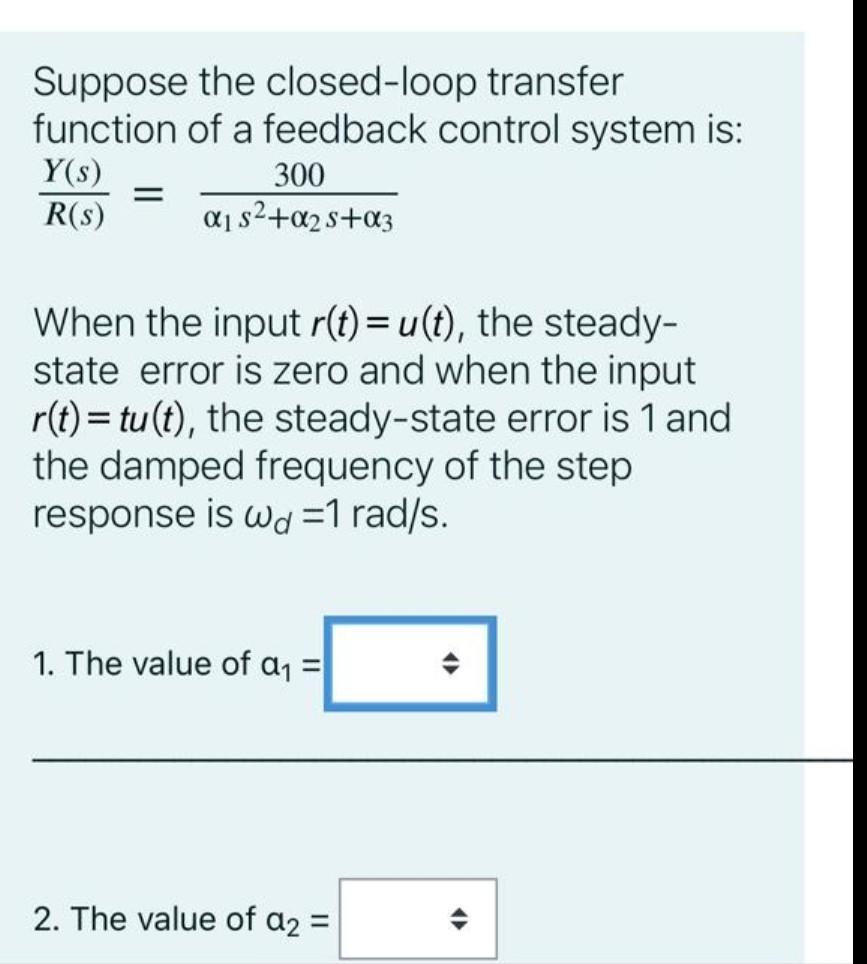 Solved Suppose the closed-loop transfer function of a | Chegg.com