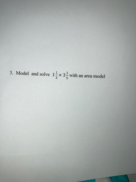 Solved 3. Model and solve 1x3 with an area model | Chegg.com