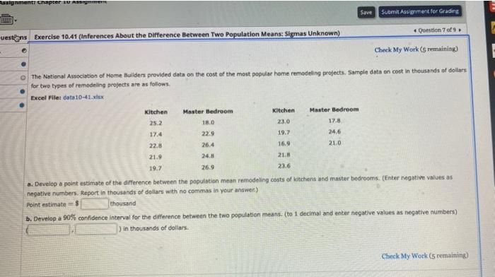 Solved signment Chapter AS Save submit Assignment for | Chegg.com