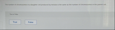Solved The number of chupmopomes in a daughter cell produced | Chegg.com
