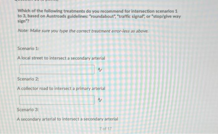 Solved to 3, based on Austroads guidelines: "roundabout", | Chegg.com