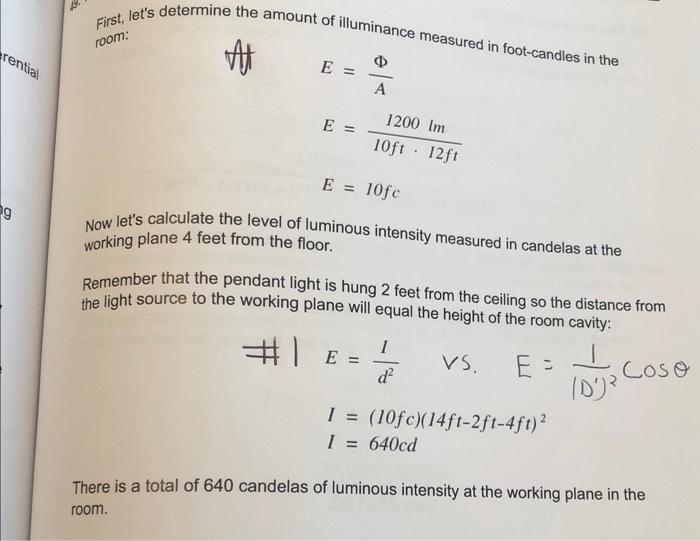 Solved illumination power engineering problems how does | Chegg.com
