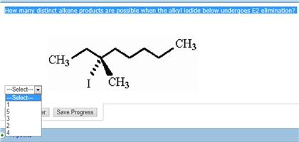 Solved How many distinct alkene products are possible when | Chegg.com