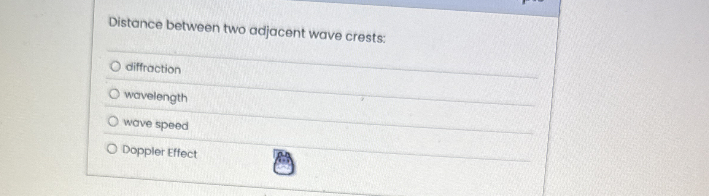 Solved Distance between two adjacent wave | Chegg.com