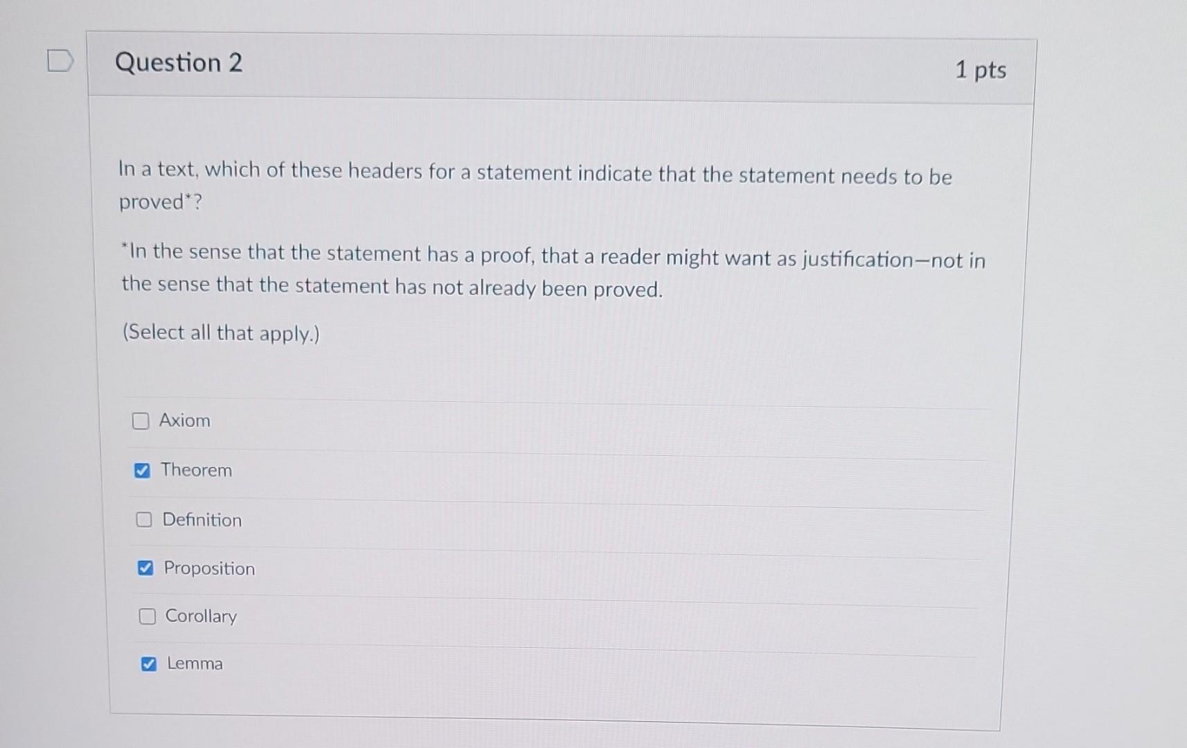 Solved In a text, which of these headers for a statement | Chegg.com