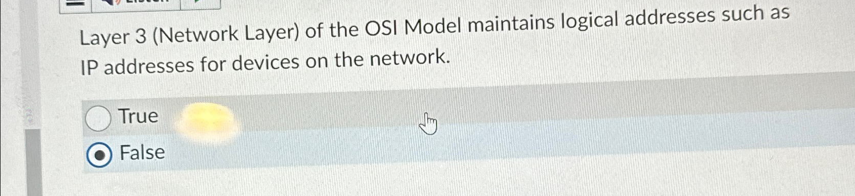 Solved Layer 3 (Network Layer) ﻿of the OSI Model maintains | Chegg.com