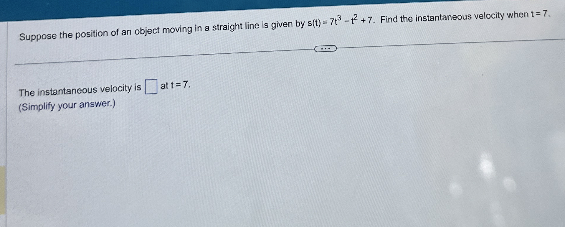 Solved Suppose the position of an object moving in a | Chegg.com
