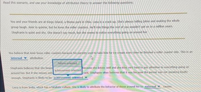 Solved Read this scenario, and use your knowledge of | Chegg.com