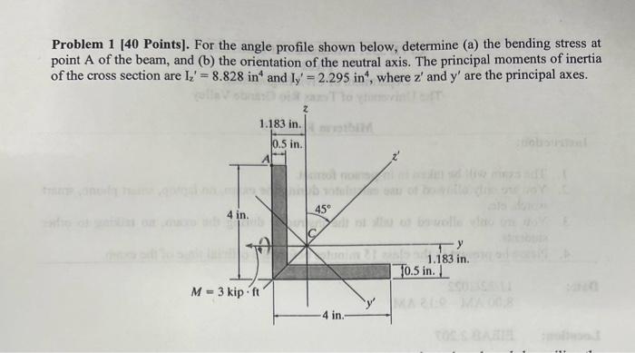 Solved Problem 1 [40 Points]. For the angle profile shown | Chegg.com