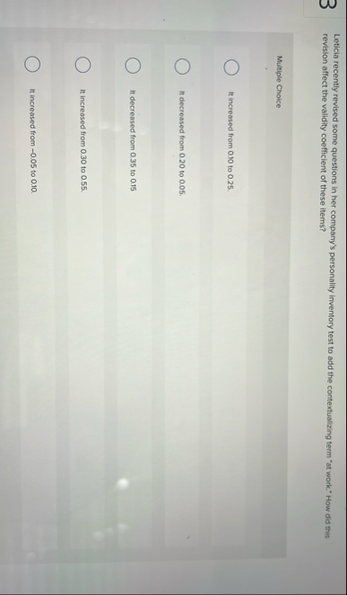 Solved Leticia recently revised some questions in her | Chegg.com