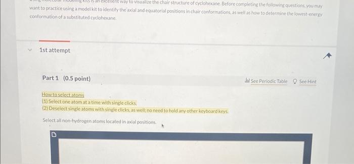 Solved Want to practice using a model kit to identify the | Chegg.com