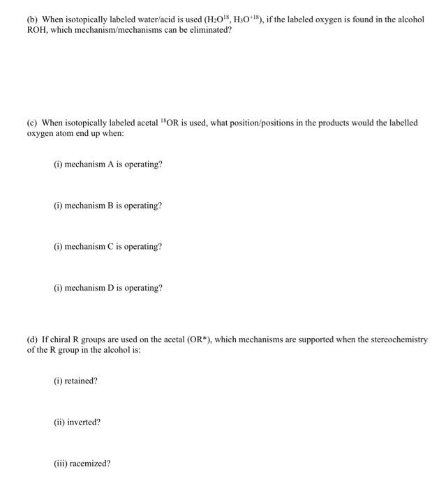 Solved 2. Consider the first four mechanisms we proposed for | Chegg.com