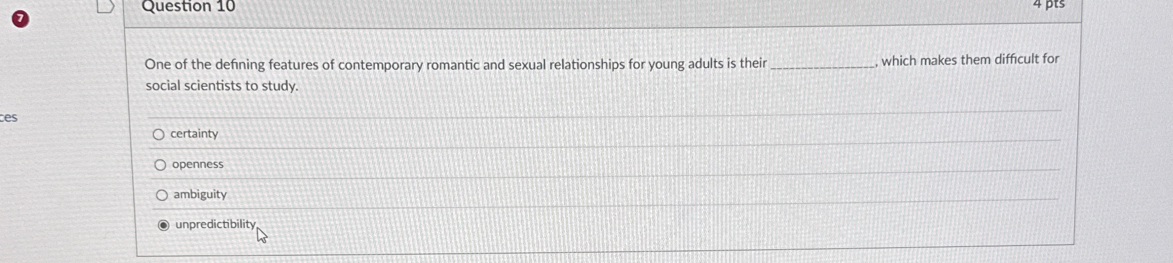 Solved Question 10One of the defining features of | Chegg.com