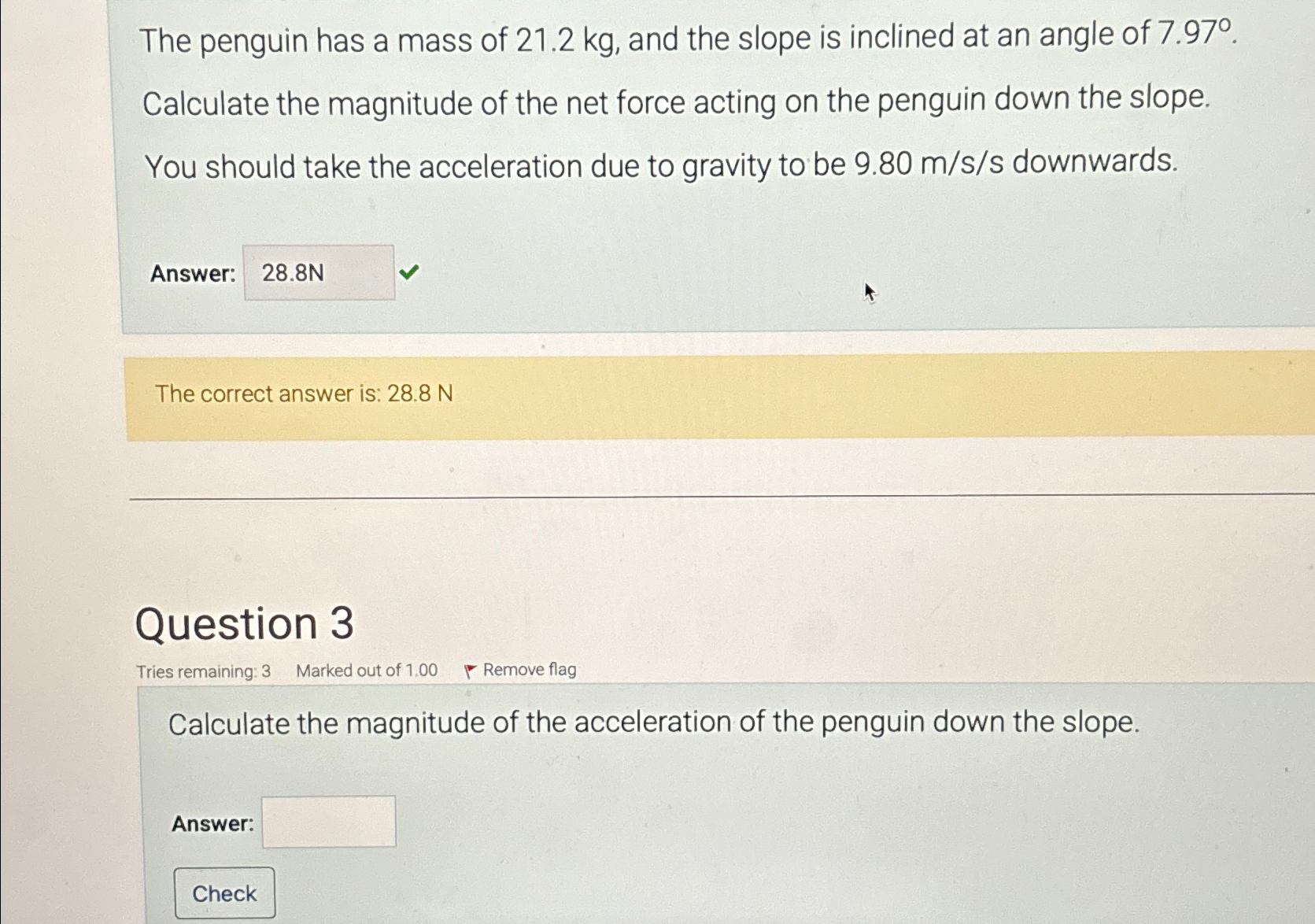 Solved Calculate the magnitude of the acceleration of the | Chegg.com