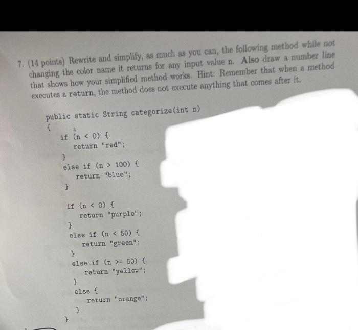 Solved 7. (14 points) Rewrite and simplify, as much as you | Chegg.com