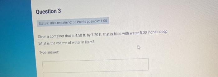 Solved Question 7 Status: Tries remaining: 2 Points | Chegg.com