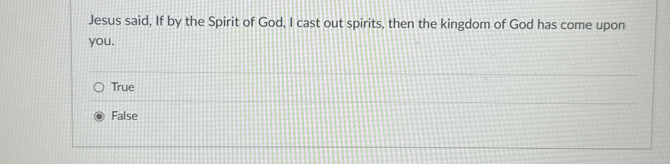 Solved Jesus said, If by the Spirit of God, I cast out | Chegg.com