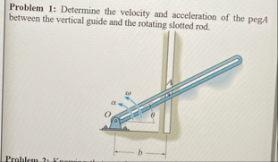 Solved Problem 1: Determine the velocity and acceleration of | Chegg.com