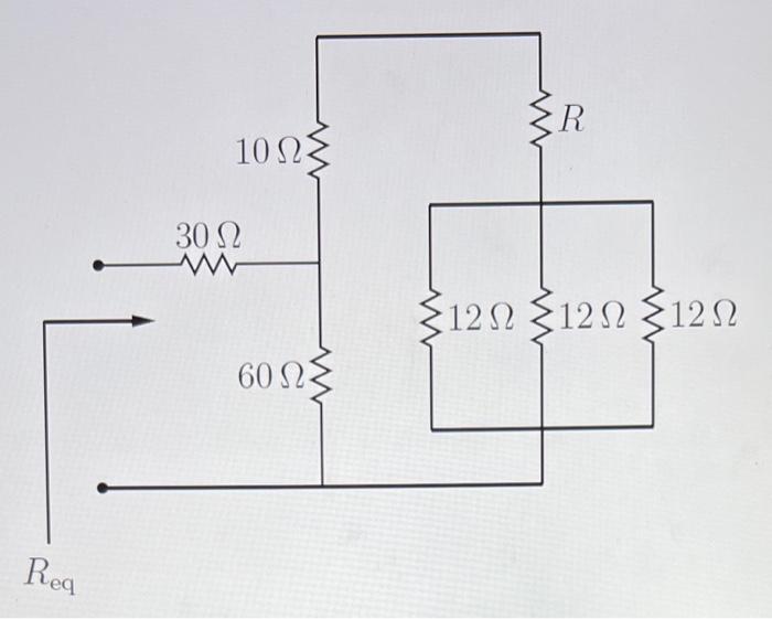 Solved find the value of the resistor R if the equivalent | Chegg.com