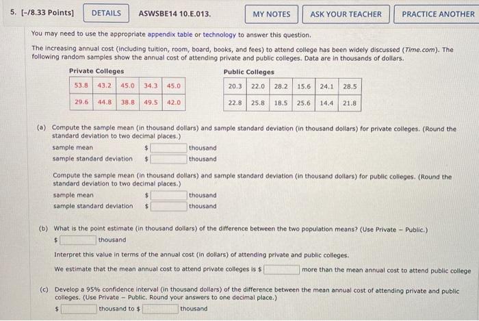 Solved You may need to use the appropriate appendix table or | Chegg.com
