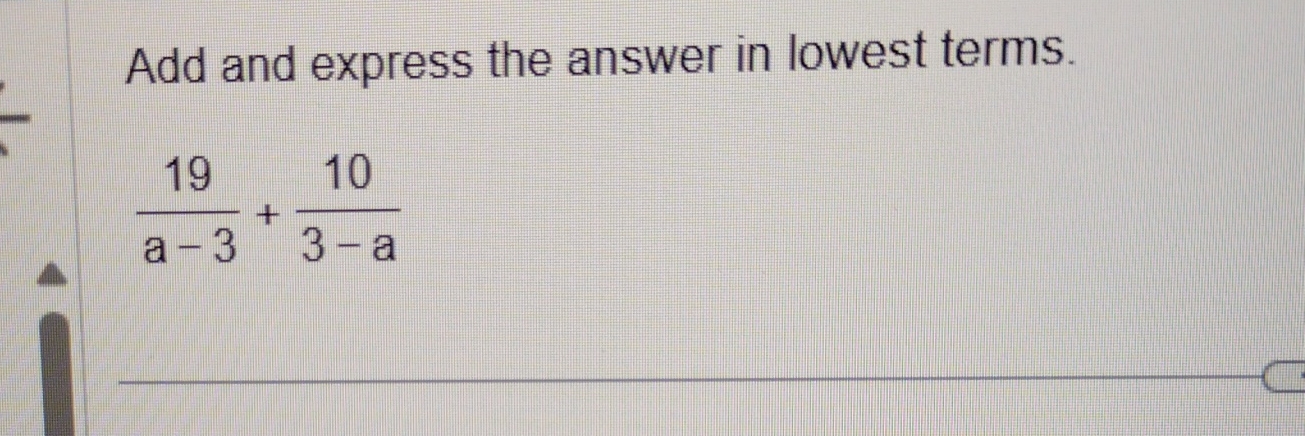 Solved Add and express the answer in lowest | Chegg.com