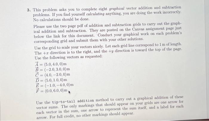 Solved Graphical Vector Addition Method 1: Tip-to-Tail (a) | Chegg.com