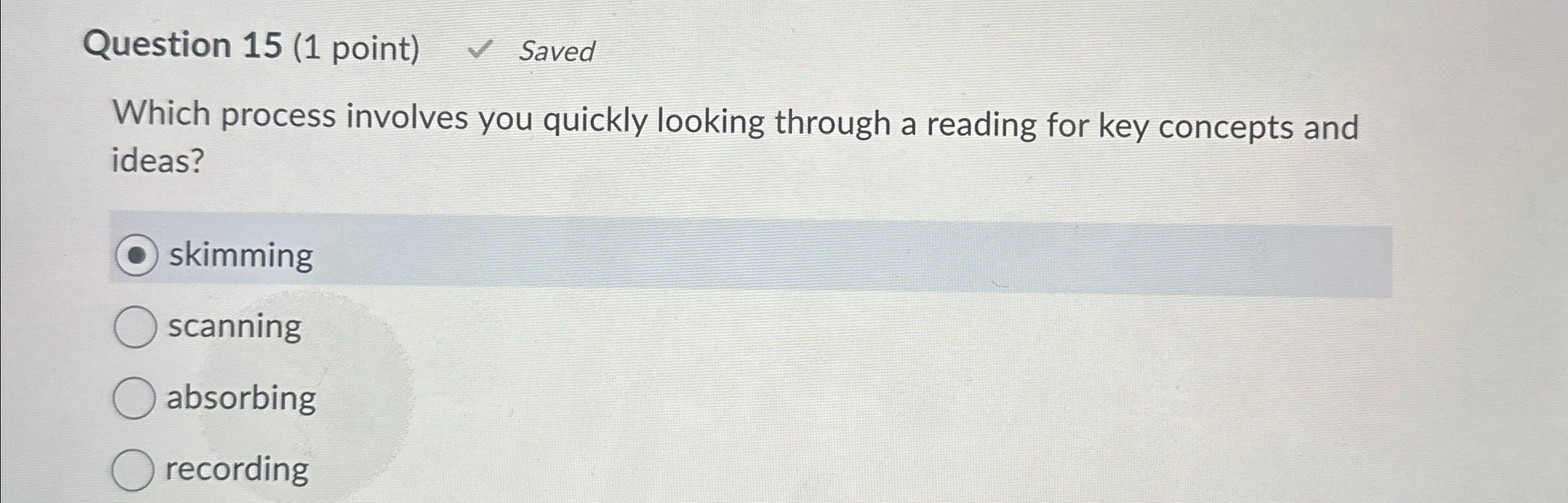 Solved Question 15 (1 ﻿point) ﻿SavedWhich process involves | Chegg.com