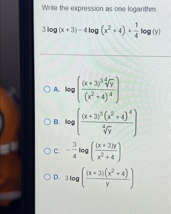 Solved Write the expression as one logarithm. log (11) + log | Chegg.com