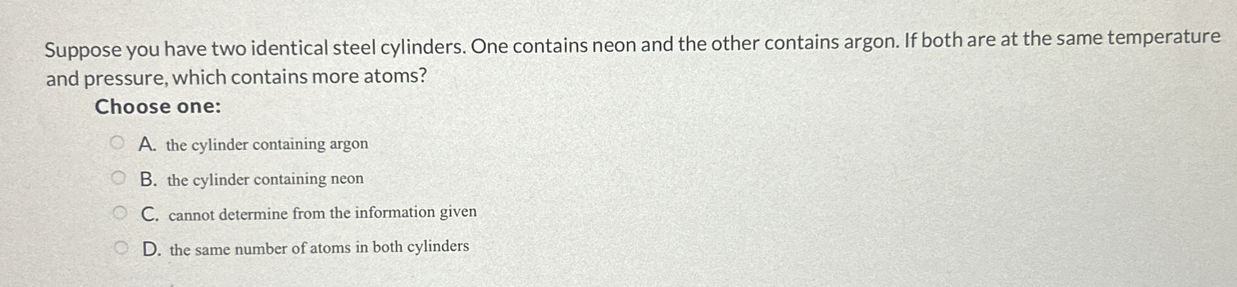 Solved Suppose you have two identical steel cylinders. One | Chegg.com
