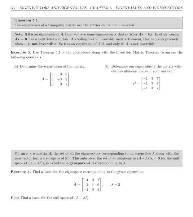 Solved 5.1 Eigenvectors and Eigenvalues Name: An eigenvector | Chegg.com