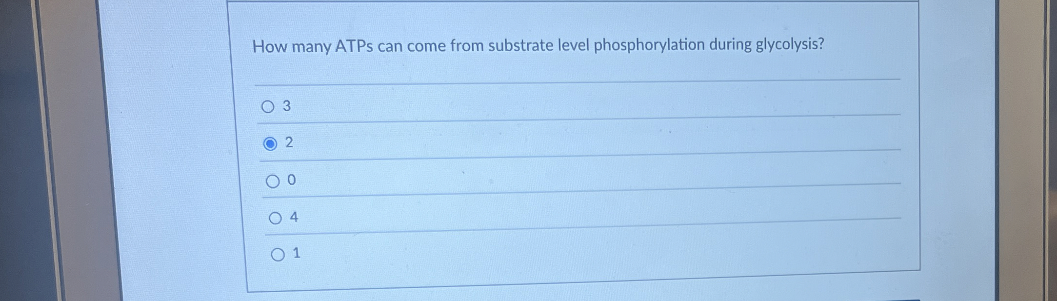 Solved How many ATPs can come from substrate level | Chegg.com