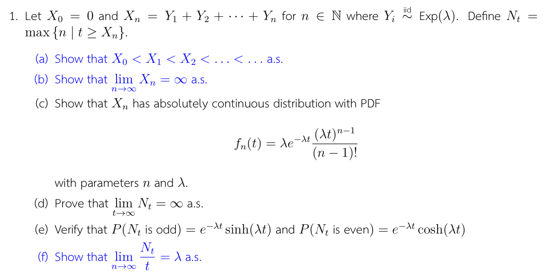 Solved (c) ﻿Show that xn ﻿has absolutely continuous | Chegg.com