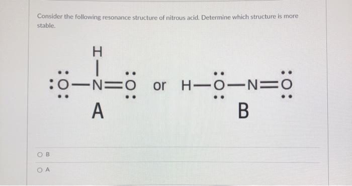 Solved Consider the following resonance structure of nitrous | Chegg.com
