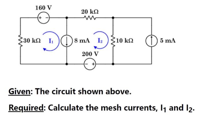 Solved Given: The circuit shown above. Required: Calculate | Chegg.com