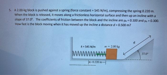 Solved 20 m 4. A 15-kg stone slides down a snow-covered hill | Chegg.com