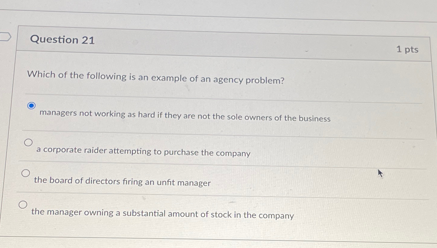 Solved Question 211 ﻿ptsWhich of the following is an example | Chegg.com